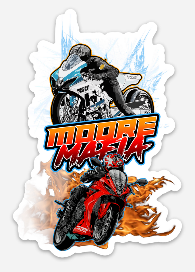 Fire And Ice Sticker