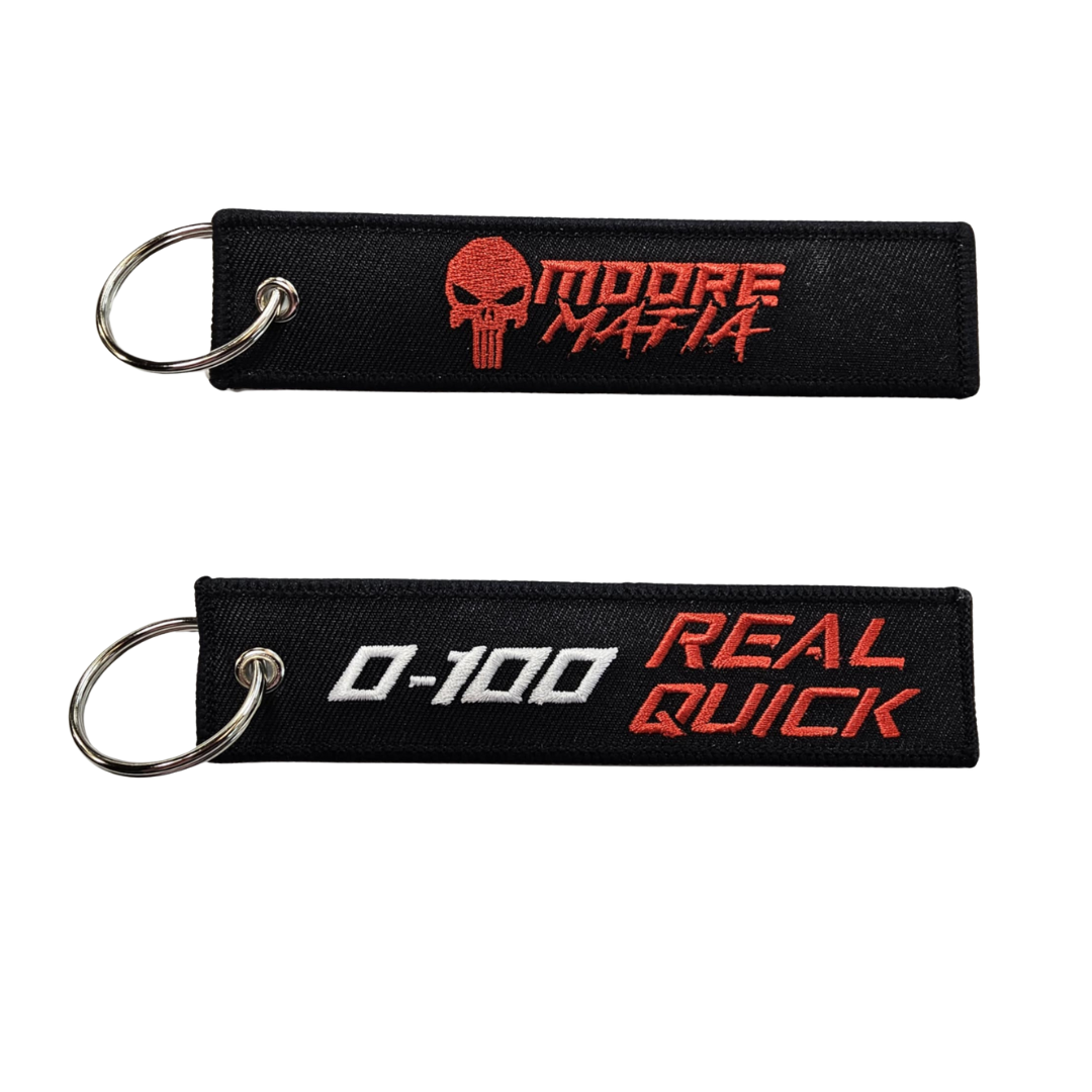 "0-100 Real Quick" Keychain
