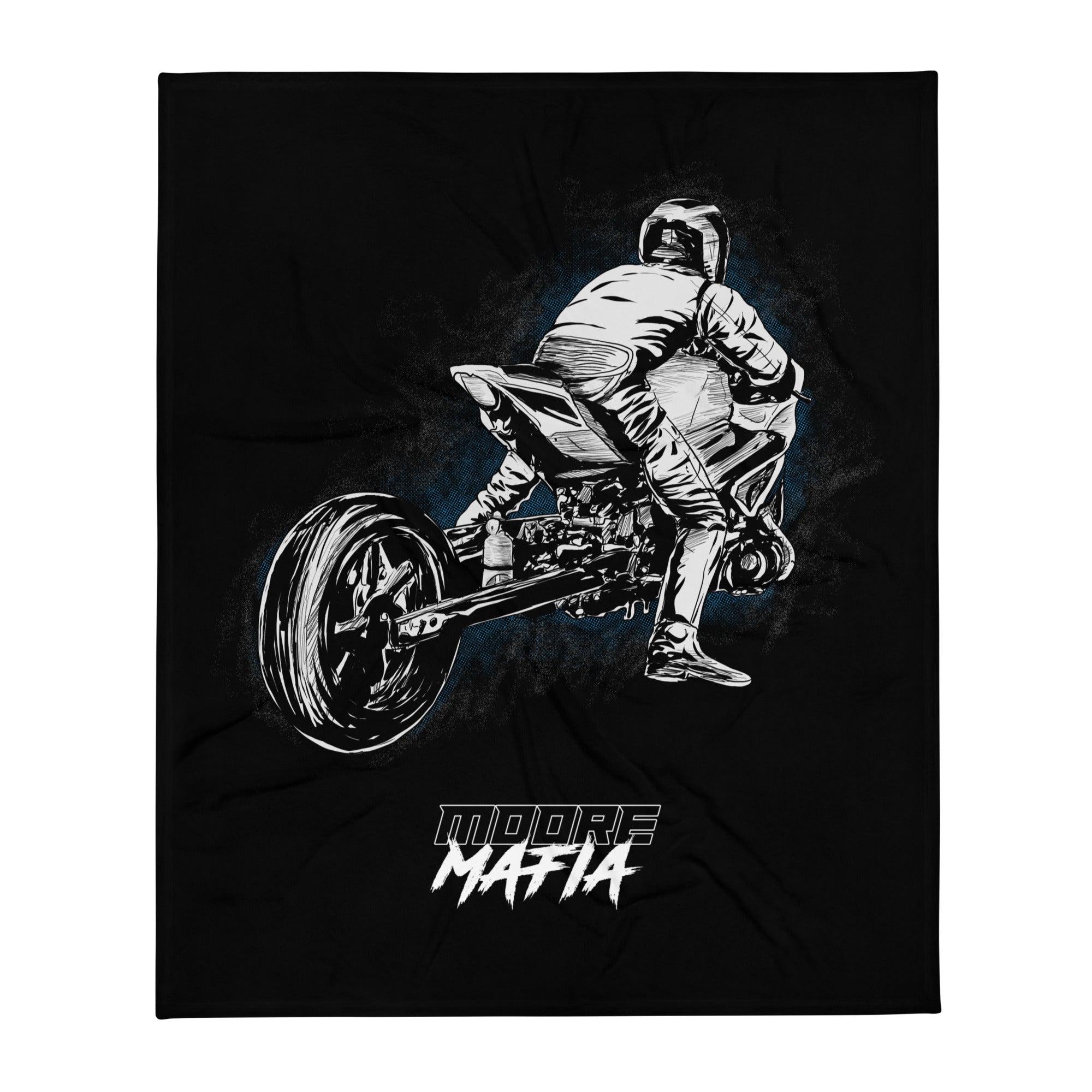 Drag Bike Throw Blanket